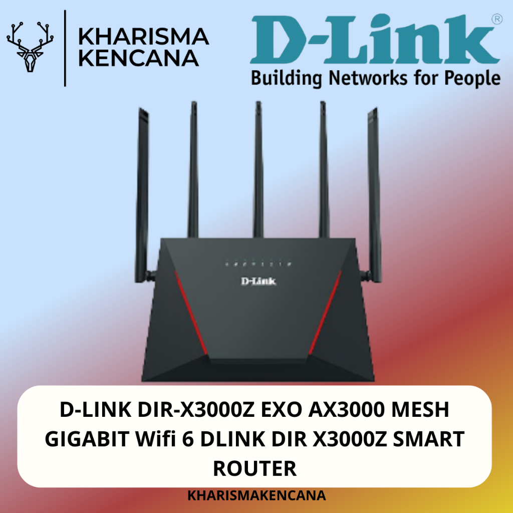 Jual D-LINK DIR-X3000Z EXO AX3000 MESH GIGABIT Wifi 6 DLINK DIR X3000Z SMART ROUTER | Shopee ...