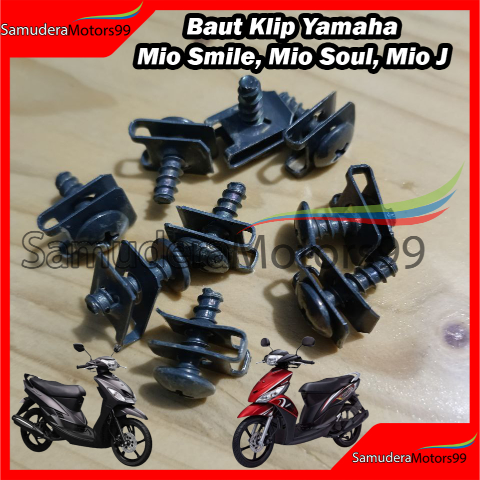 Jual Baut Klip Baut Klip Body Motor Yamaha Mio Smile / Mio j / Mio Soul ...