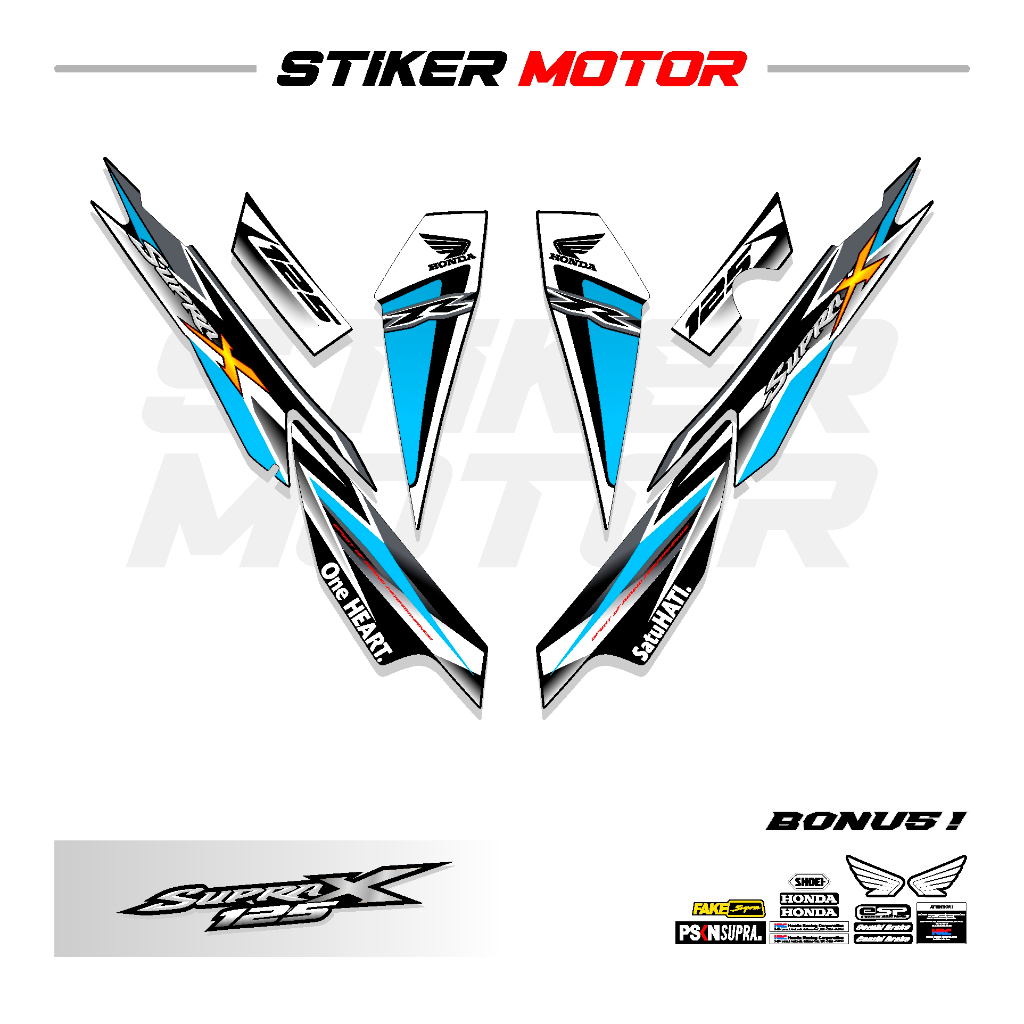 Jual SP37 STRIPING STIKER STICKER LIS VARIASI HONDA SUPRA X 125 D 125 R ...