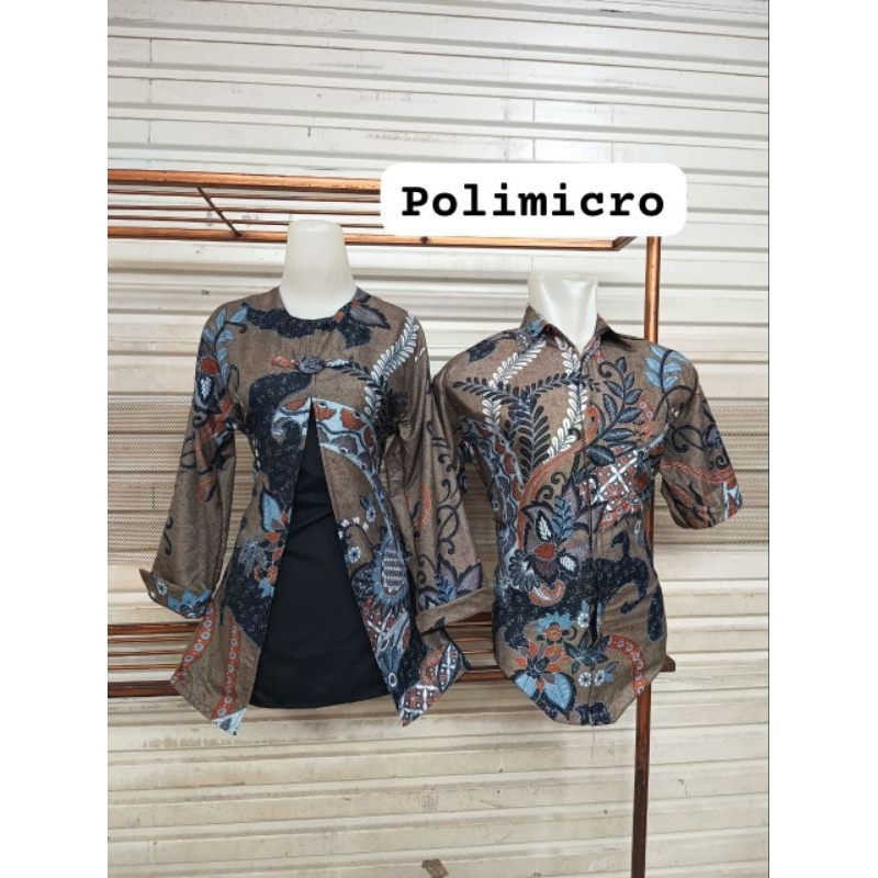 Jual BATIK COUPLE BUNGA MOCA POLYMICRO | Shopee Indonesia