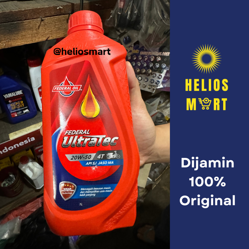 Jual Oli Motor Matic Federal Utratec Original 800ml dan 1 Liter ...