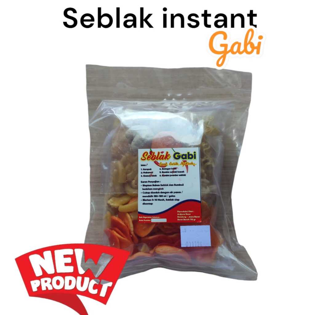 Jual Seblak instant gabi kemasan | Shopee Indonesia