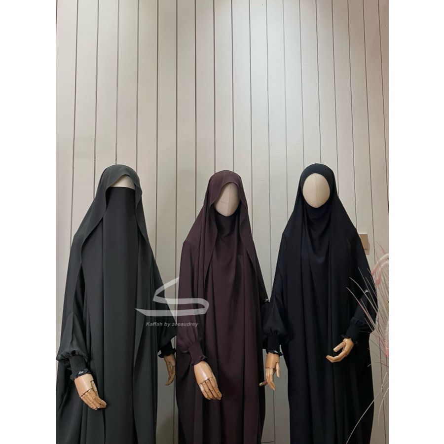 Jual FLAP OVERHEAD ABAYA KAFFAH BY ZEEAUDREY | Shopee Indonesia