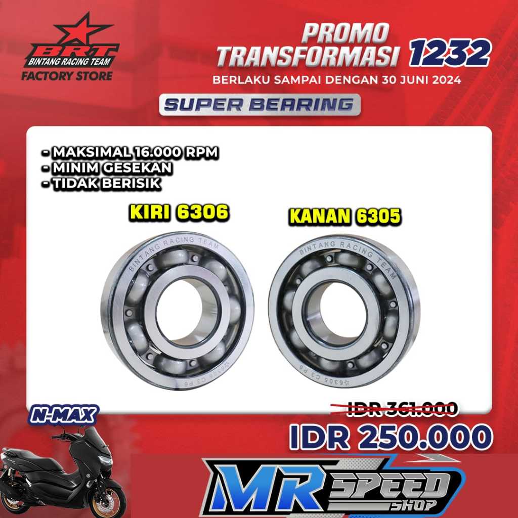 Jual SUPER BEARING KRUK AS BRT NMAX OLD/AEROX/LEXI/ALL NEW NMAX/ALL NEW ...