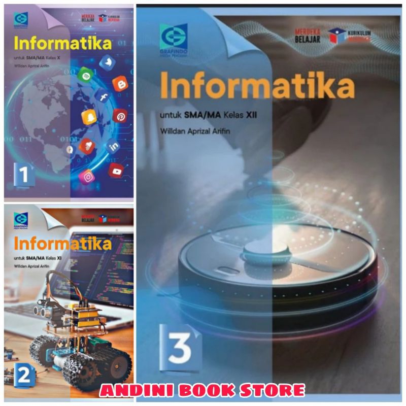 Jual BUKU INFORMATIKA KELAS 10 11 12 SMA/MA GRAFINDO KURIKULUM MERDEKA | Shopee Indonesia