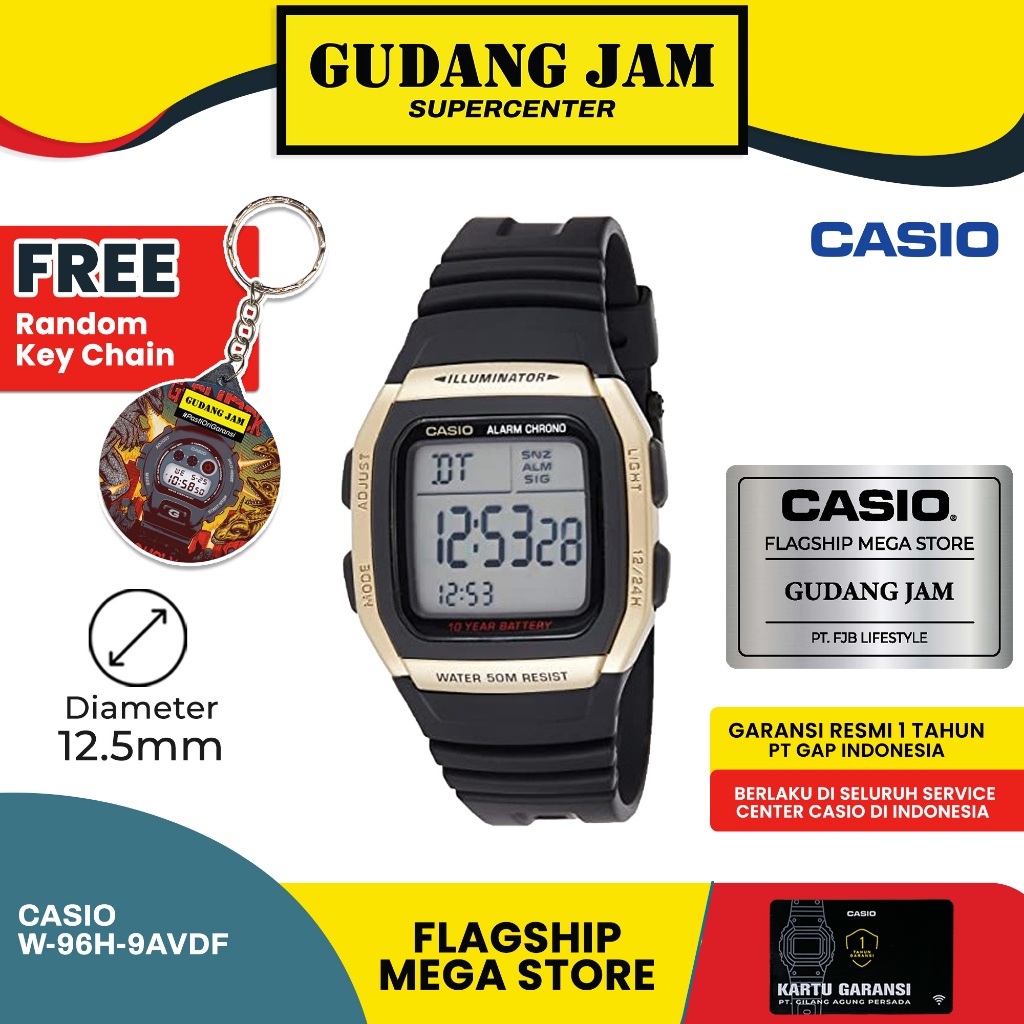 Jual Jam Tangan Casio W-96H-9AVDF W-96H-9A W-96 W96H W 96H | Shopee Indonesia