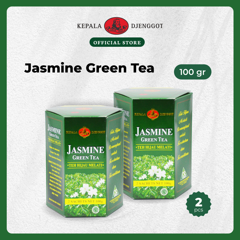 Jual Kepala Djenggot Jasmine Green Tea 100gr x 2 pcs - Teh Hijau Melati Celup | Shopee Indonesia