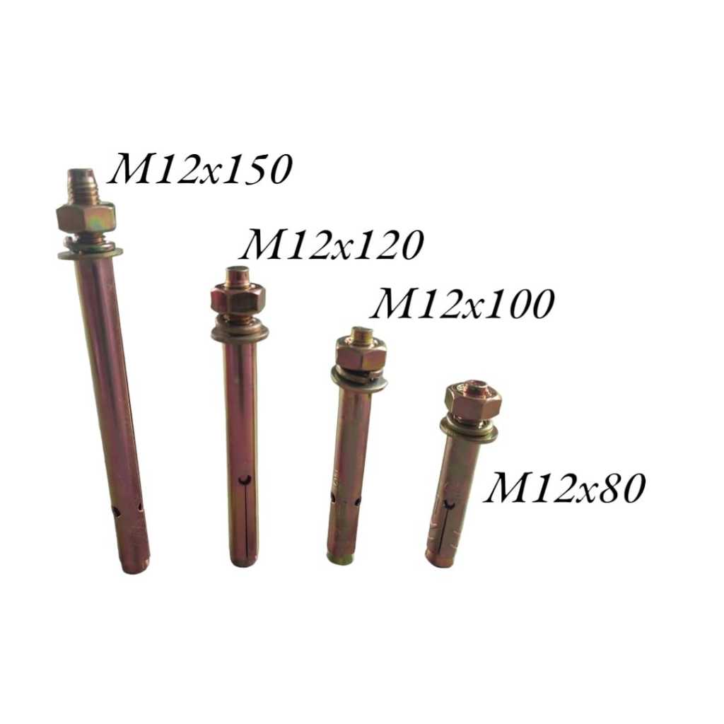 Jual Dynabolt M12x60, 12x70, 12x80, Harga PCS | Shopee Indonesia