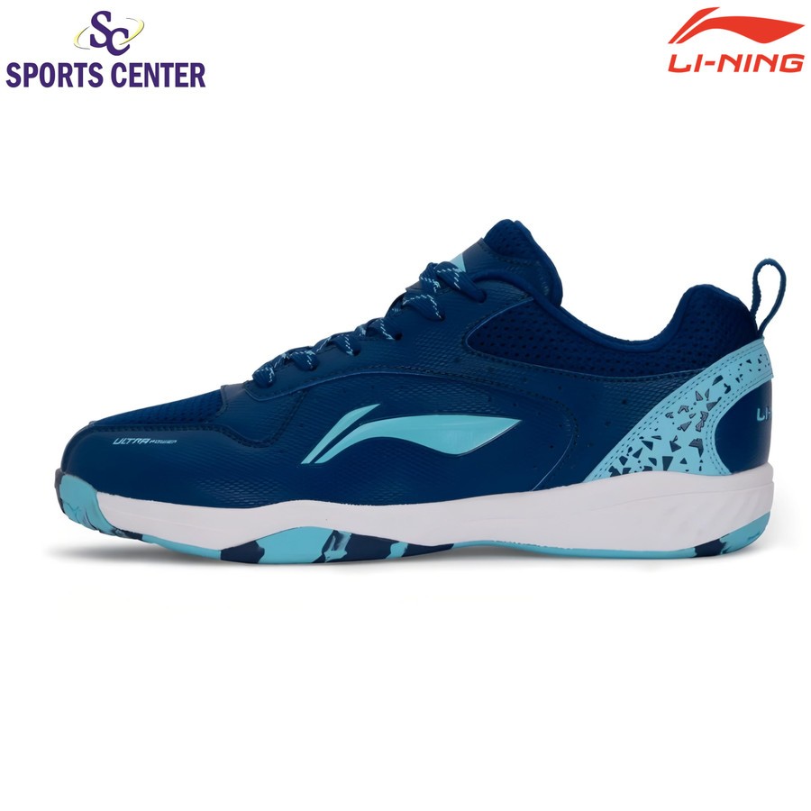 Jual New Sepatu Badminton Lining Ultra Power AYTT045 Blue / Sea Blue ...