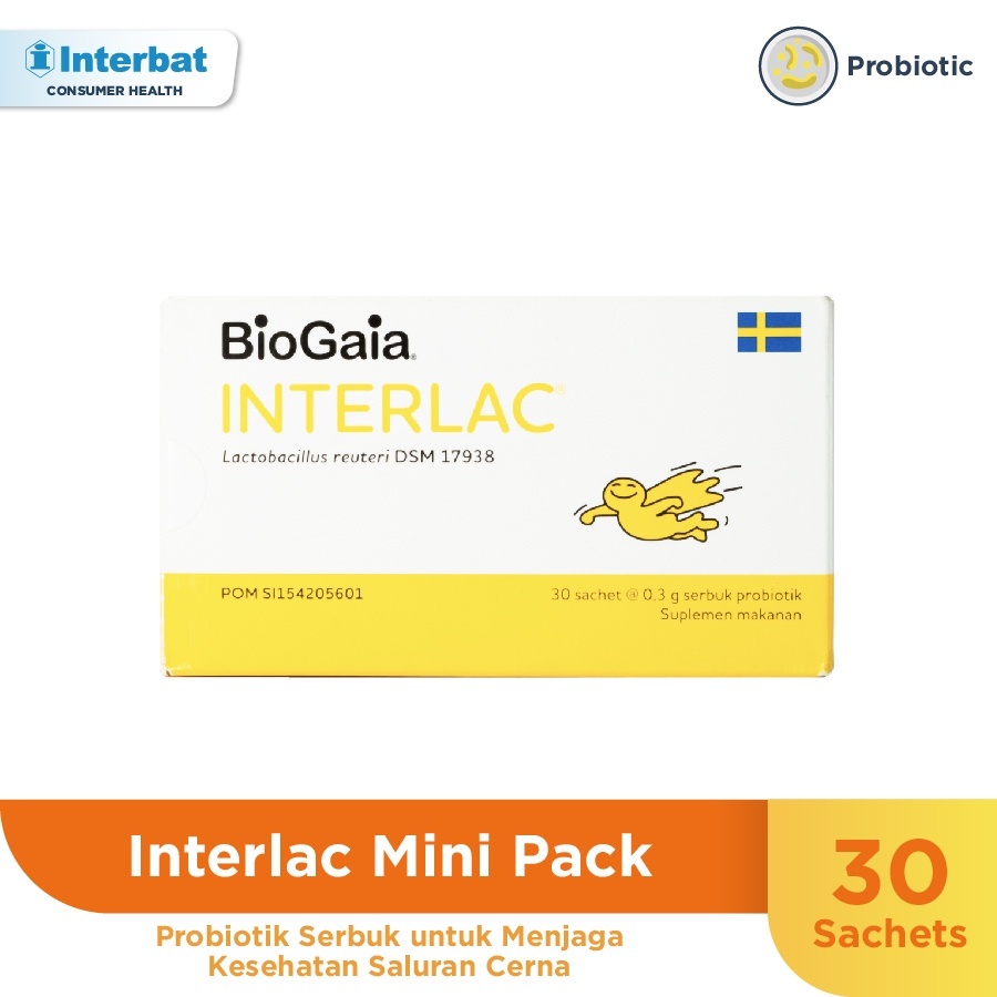 Jual Interlac Probiotik Mini Pack 30 Sachet - Suplement Untuk Menjaga ...