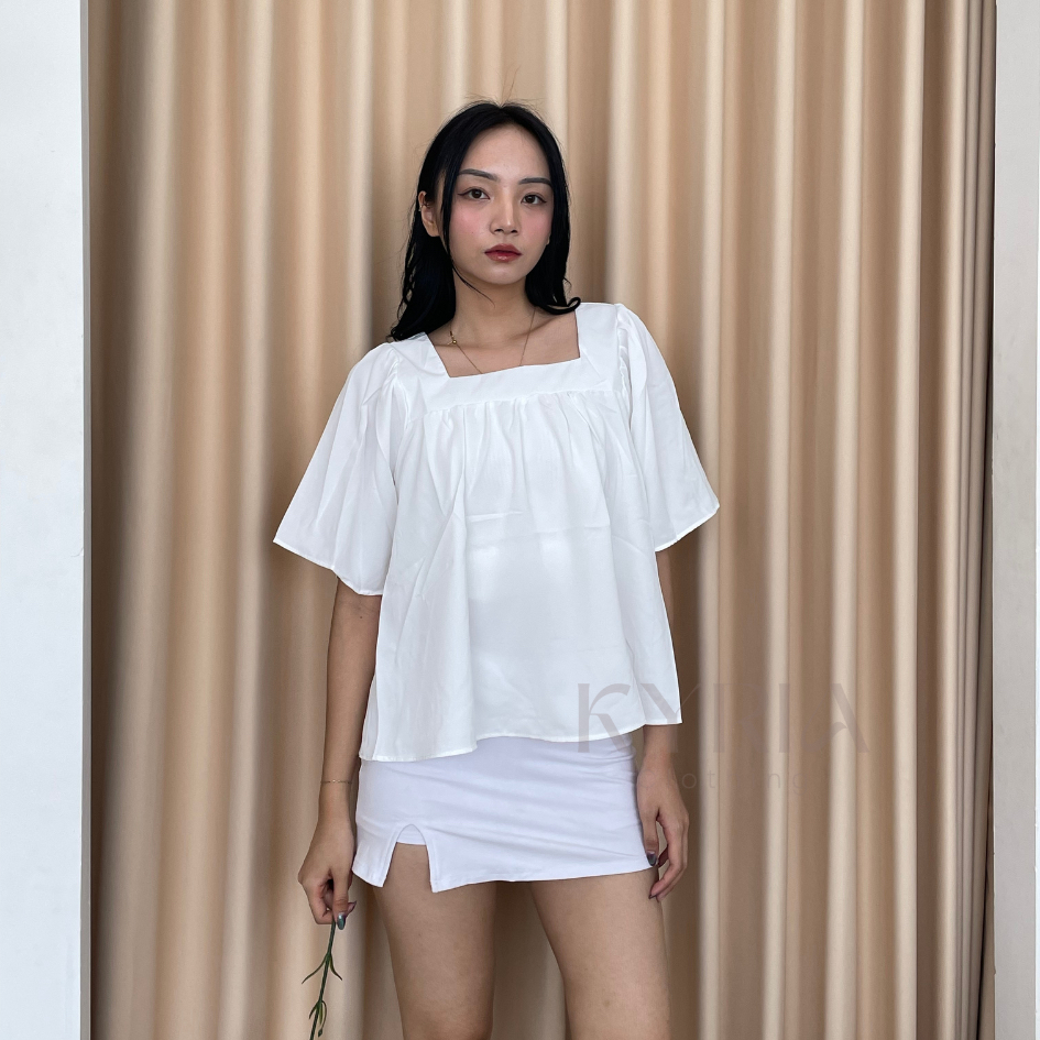 Jual KYRIA.CLOTHING Della Blouse 130 - Blouse Wanita - Top Wanita - Atasan Wanita | Shopee Indonesia
