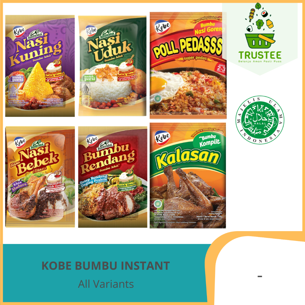 Jual Kobe Bumbu Aduk Nasi Instan Sachet Halal | Shopee Indonesia