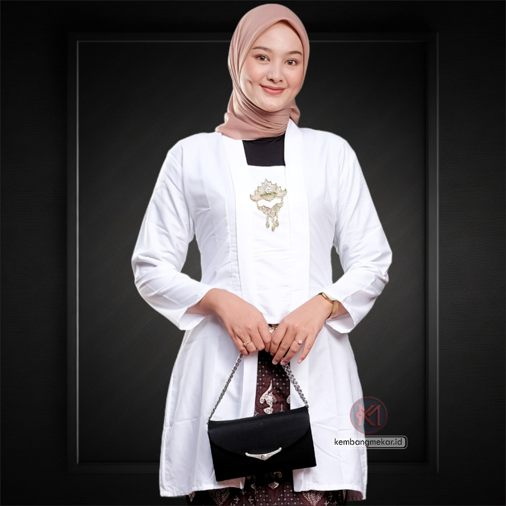 Jual Kebaya Kutubaru Tunik Polos / kebaya tradisional / kebaya katun ...