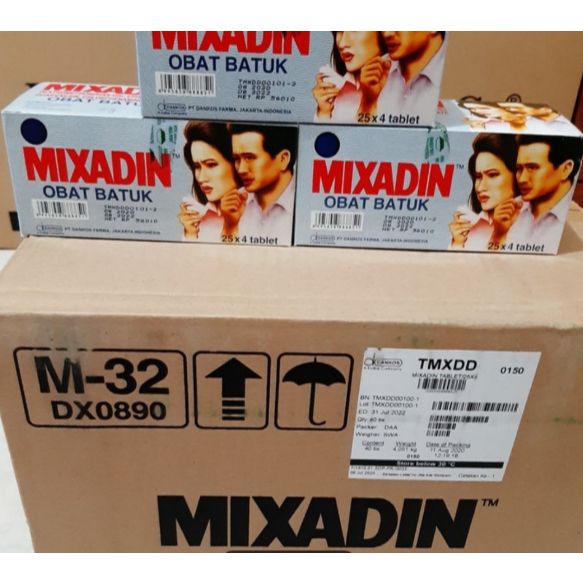 Jual Mixadin obat batuk 1 box isi 25 strip | Shopee Indonesia