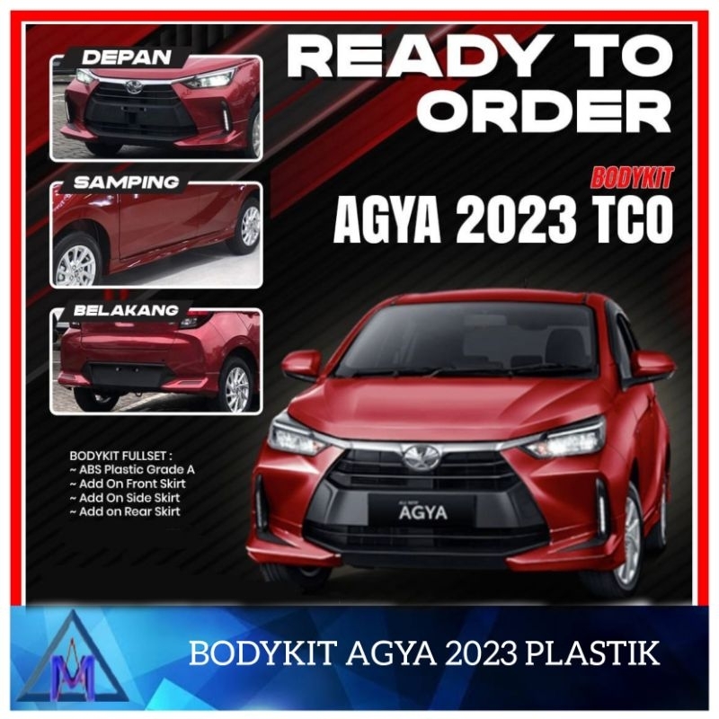 Jual Bodykit Agya 2023 2024 Model TCO Plastik Body Kit Agya 2023 2024 TCO | Shopee Indonesia