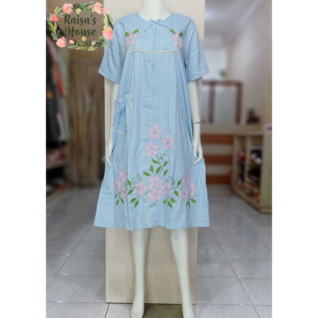 Jual DASTER PENDEK BORDIR KHAS MALANG | SALUR - BIRU MUDA | Shopee ...
