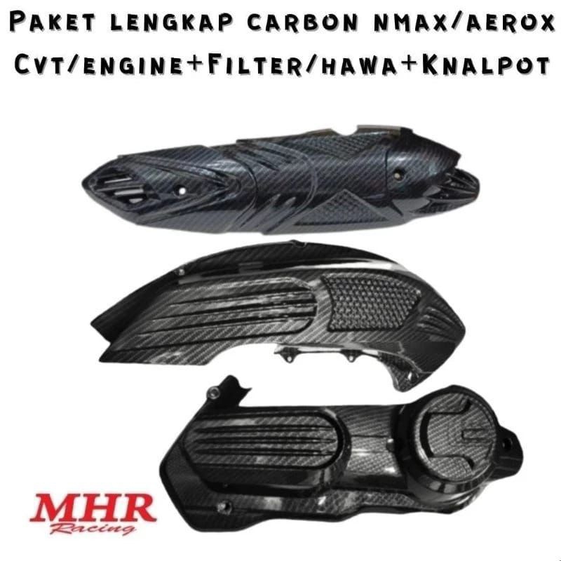 Jual Paket Lengkap Cover Carbon Nmax New 2020 Aerox New 2020 Merk MHR ...