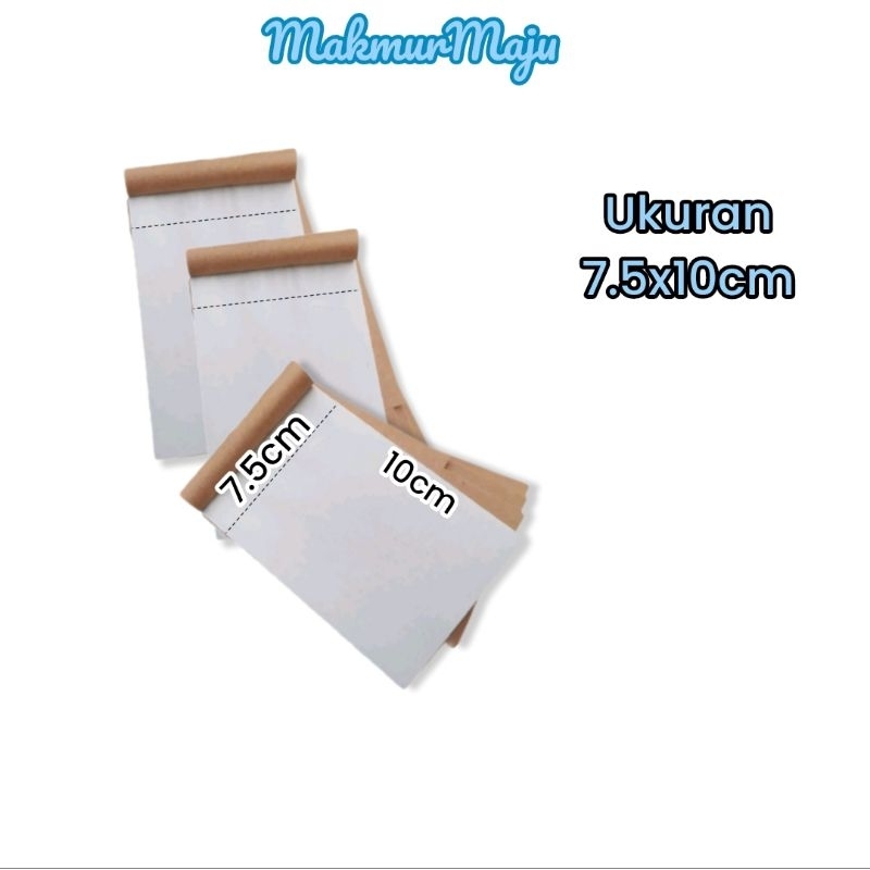 Jual NOTA POLOS 1 PLY ( tanpa tembusan) HVS ISI 100 LEMBAR UKURAN 7 ...