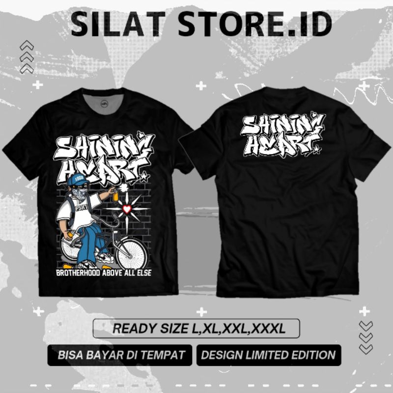 Jual KAOS PSHT TERBARU 2024 SHININGHEART DESIGN KEKINIAN LIMITED ...