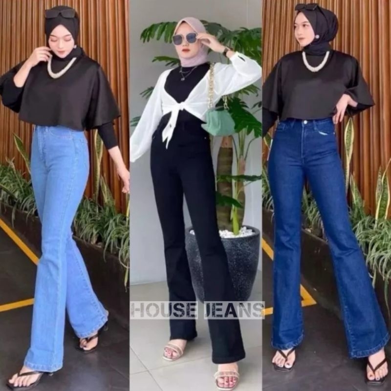 Jual Highwaist Jeans Cutbray Loose Vol.2 | Shopee Indonesia