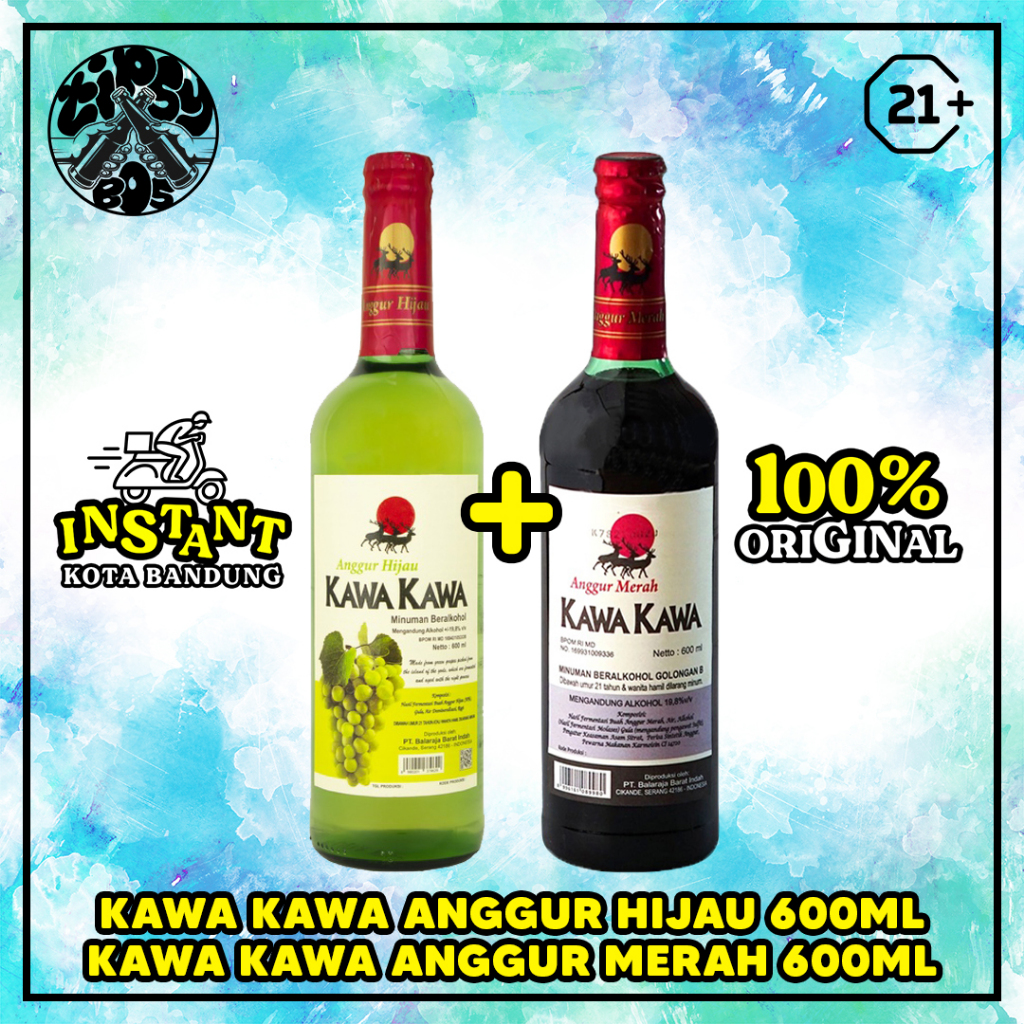 Jual Kawa Kawa Anggur Hijau 600ml + Kawa Kawa Anggur Merah 600ml ...
