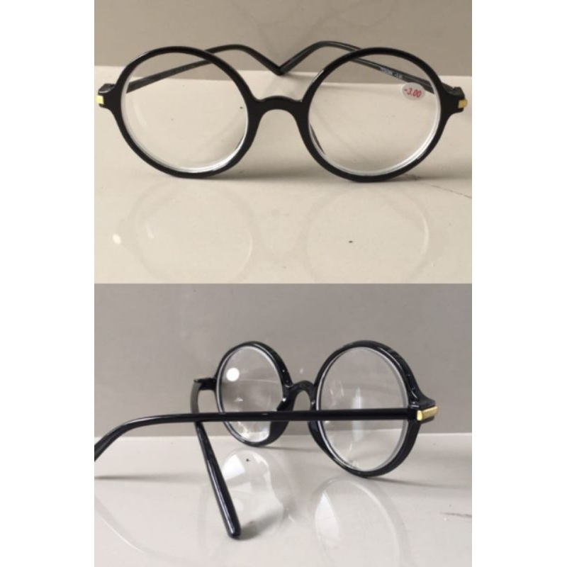 Jual Kacamata Minus Frame Bulat Tebal Berkualitas Unisex Pria Wanita ...