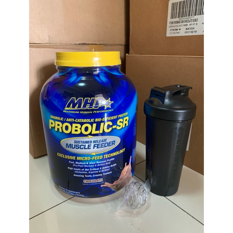 Jual MHP Probolic Sr 4 lbs chocolate time release protein suplemen ...