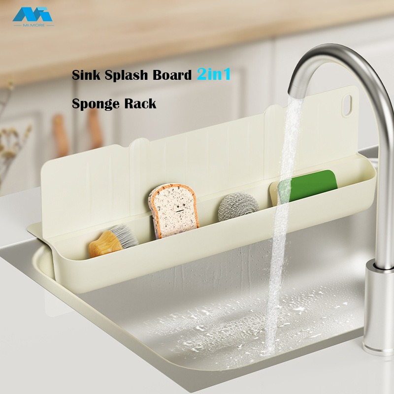 Jual Mi.more Sink Splash Board 2in1 Sponge Rack Kitchen Sink Water ...