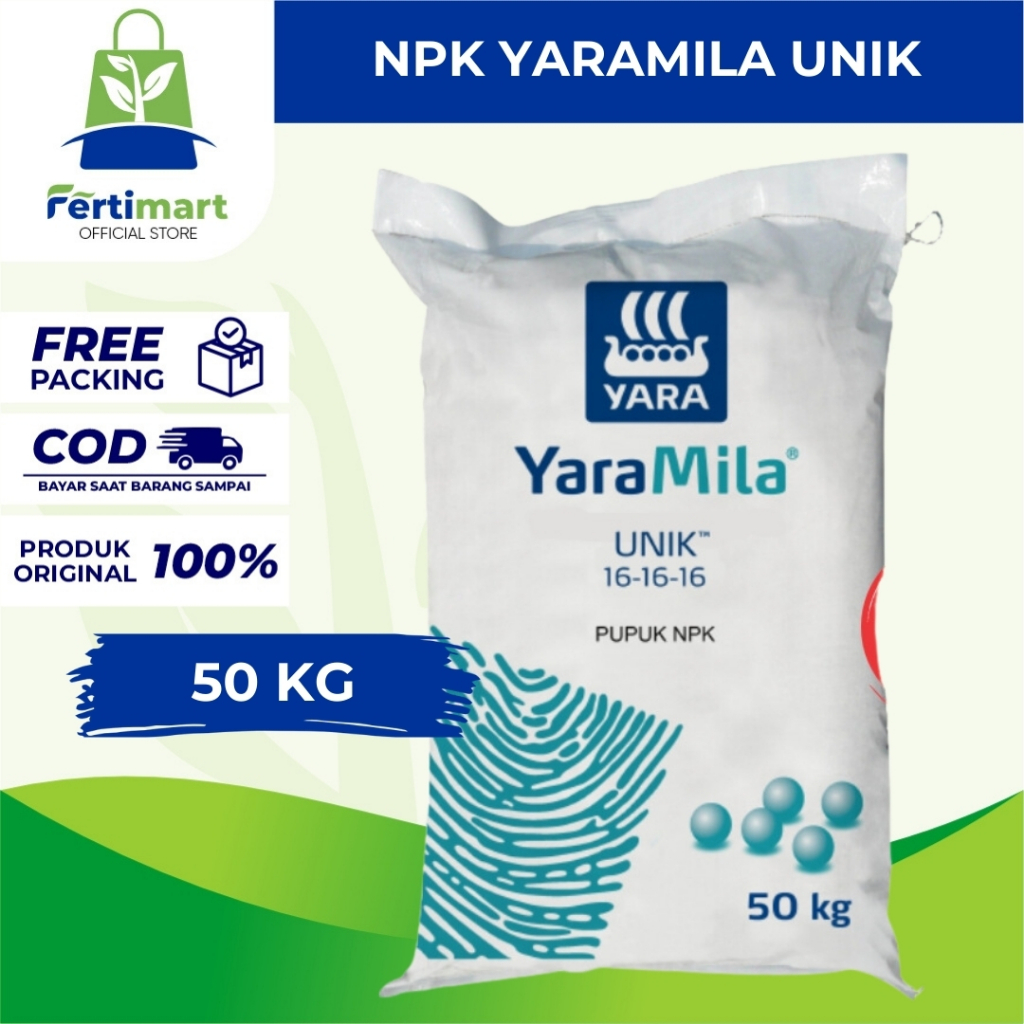 Jual Fertimart - Pupuk NPK Yara Mila Unik 50 kg Yaramila 16-16-16 Pupuk ...
