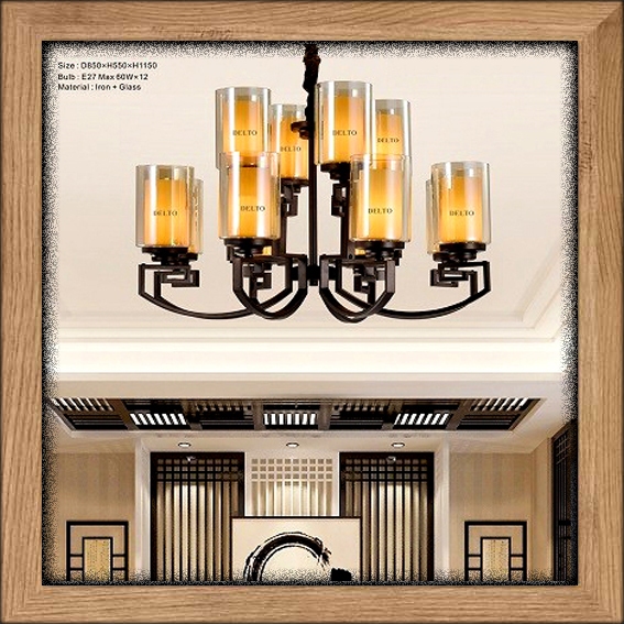 Jual lampu hias gantung cabang kaca tabung vintage classic modern ...