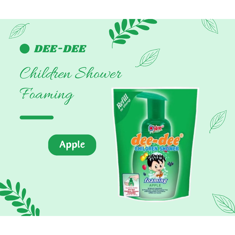 Jual DEE-DEE Shower Foaming Apple 200 ml Pouch | Shopee Indonesia