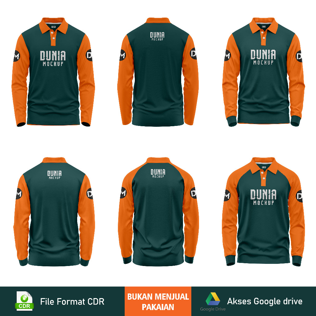 Jual Mockup Desain T-Shirt Polo - CDR | Shopee Indonesia