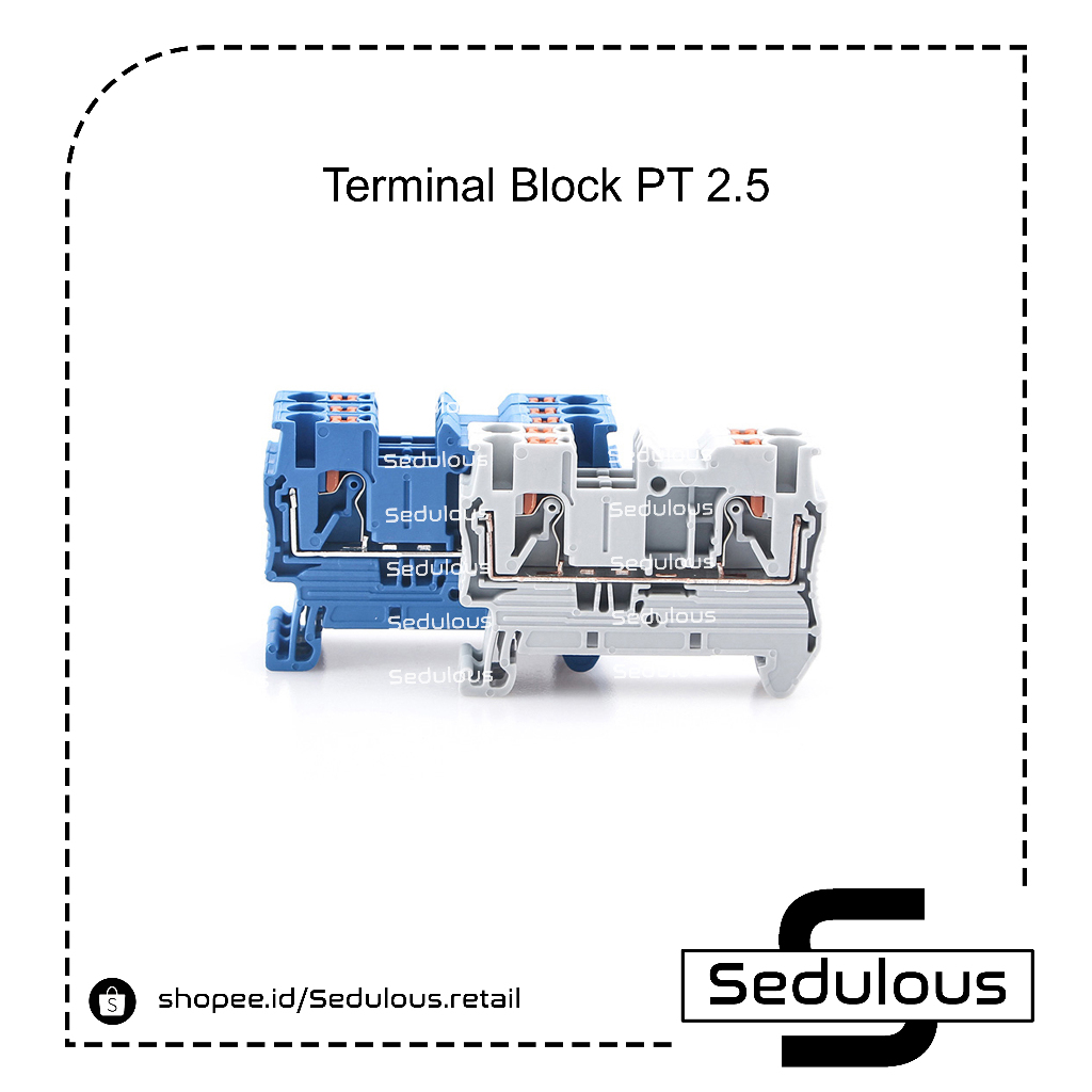 Jual Push In Terminal Block Spring Type PT 2.5 PT2,5 PT2.5 PT 2,5 ...