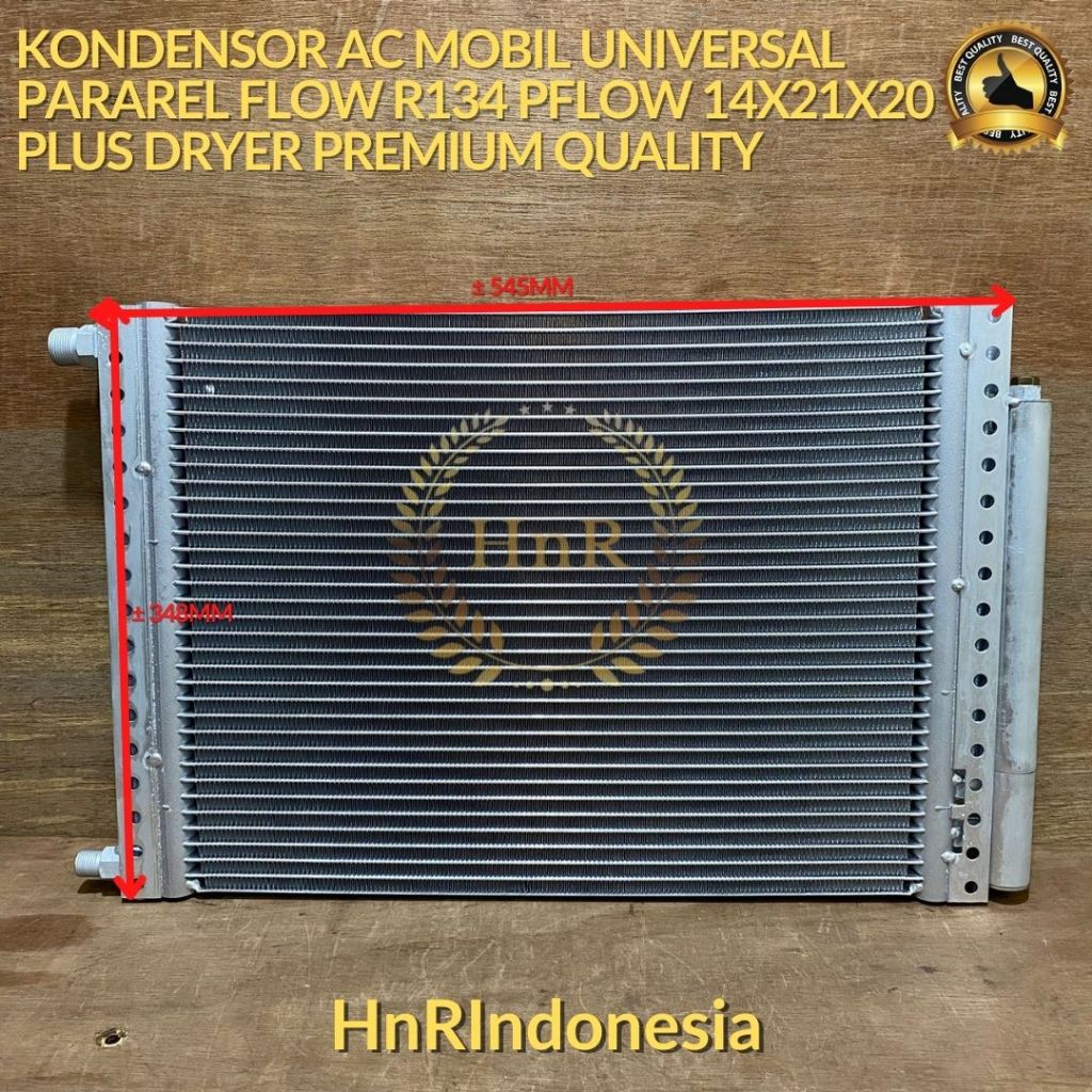 Jual Kondensor AC Mobil Universal PFlow 14x21x20 Paralel Flow R134 Plus ...