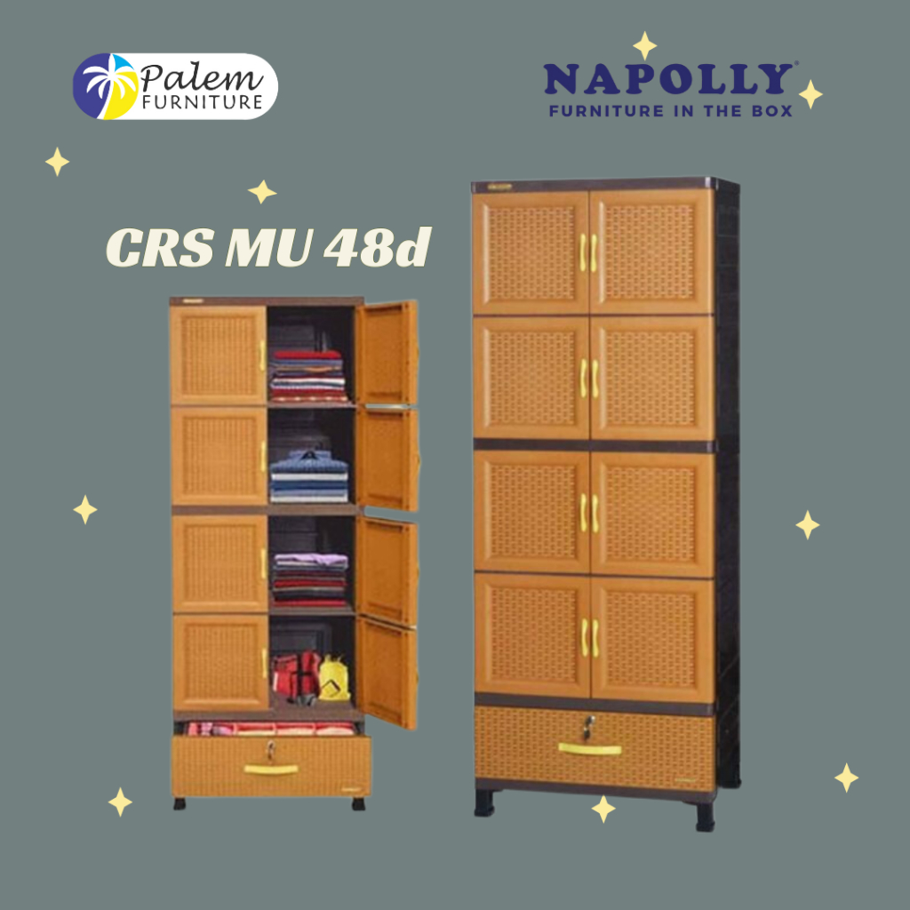 Jual Napolly CRS MU 48D Lemari Pakaian Plastik 4 Susun Laci lemari ...
