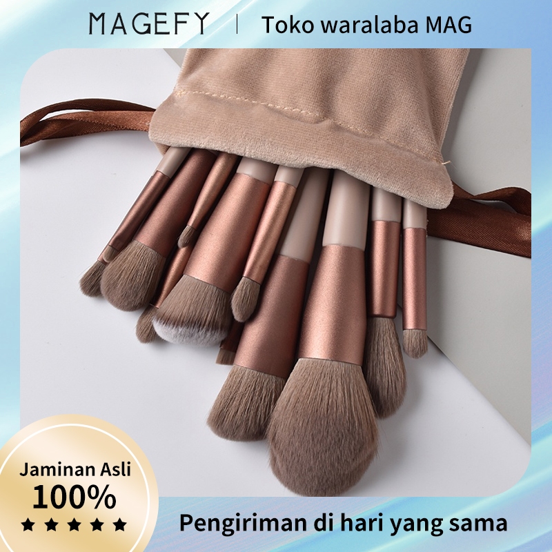 Jual MAANGE 13pcs Soft Kuas Makeup Set Kosmetic Brushes Powder Eye ...
