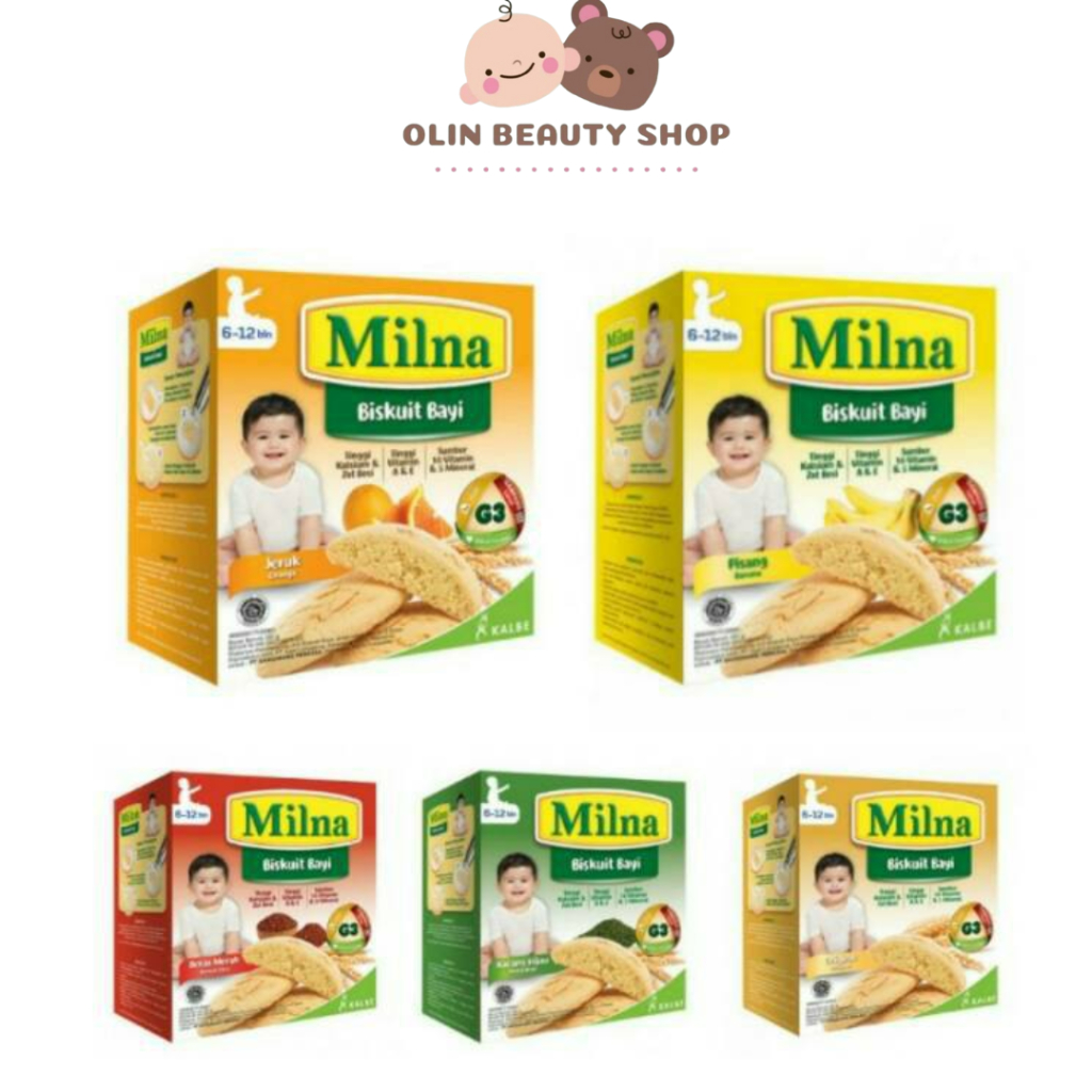 Jual Milna Biskuit Bayi all Varian finger Biskuit 130gr | Shopee Indonesia