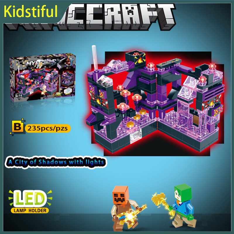 Jual Kidstiful Mainan Minecraft Blocks LED Minicraft Mainan Balok 3D ...