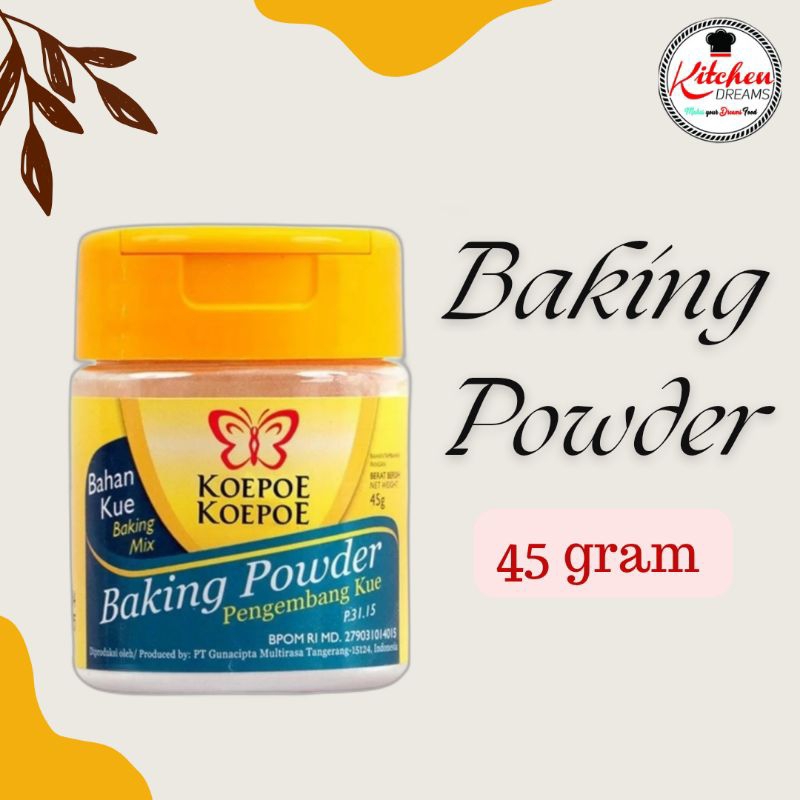 Jual Baking Powder / Pengembang Kue Koepoe Koepoe - 45 gram | Shopee ...