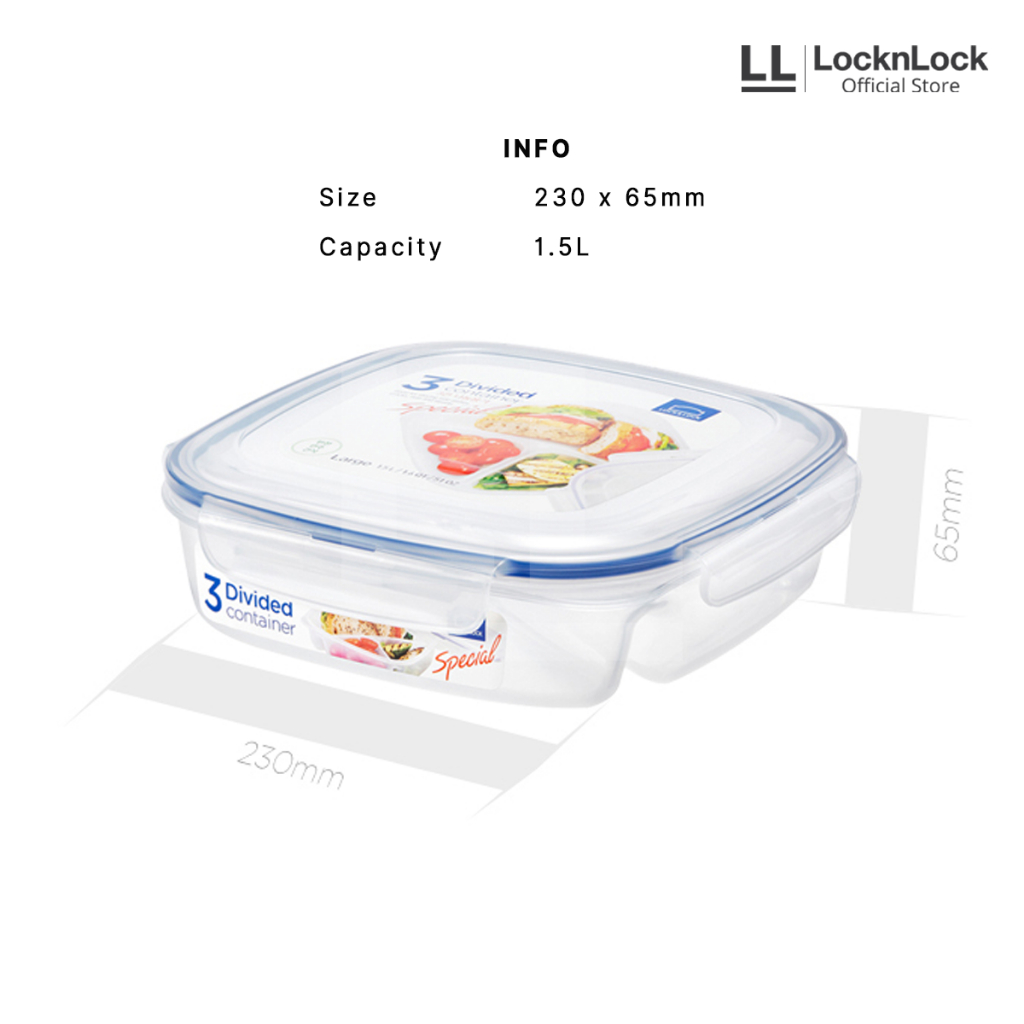Jual LocknLock Classic Lunch Box with Divider Kotak Makan - HPL97 ...