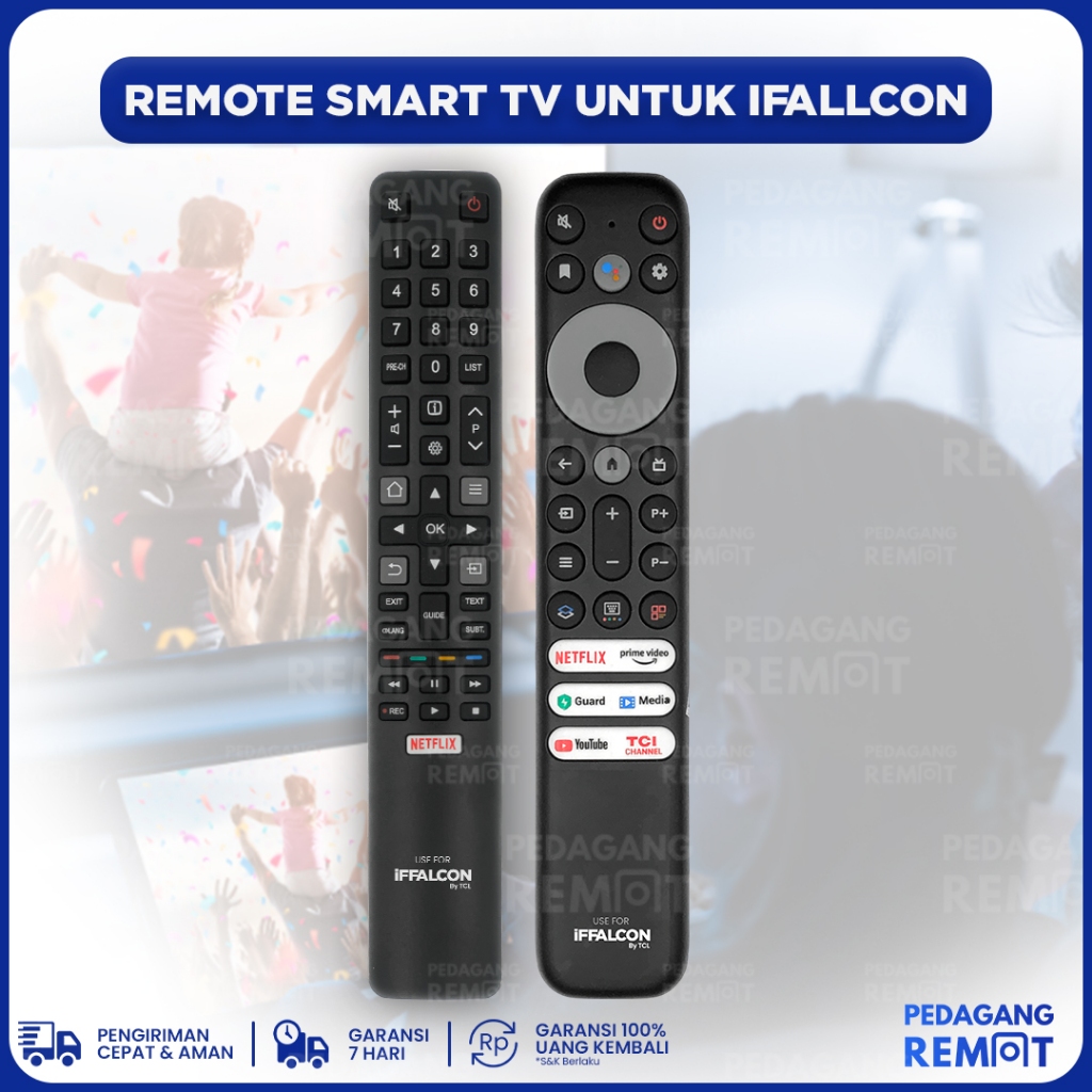 Jual Remote TV iFFALCON Smart TV Tipe S52 U62 S53 Non Voice / Remot TV ...