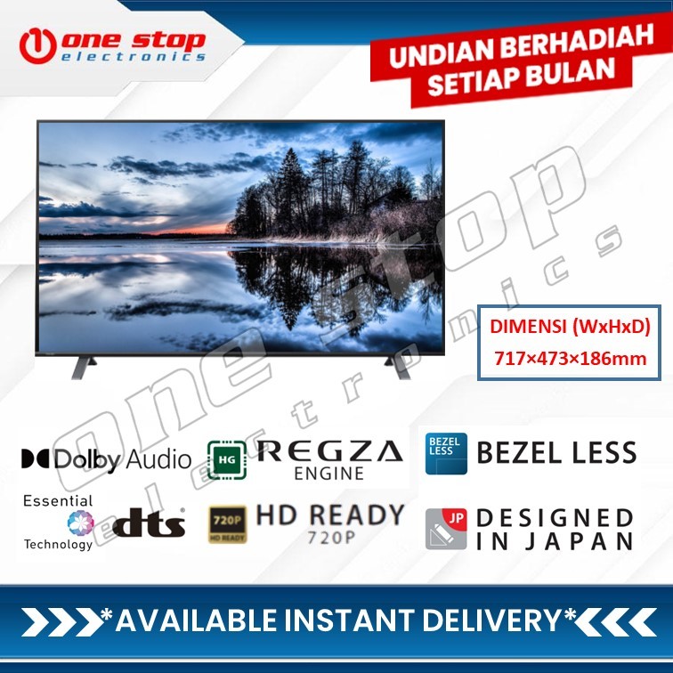 Jual TOSHIBA 32S25KP HD Digital LED TV 32 Inch | Shopee Indonesia