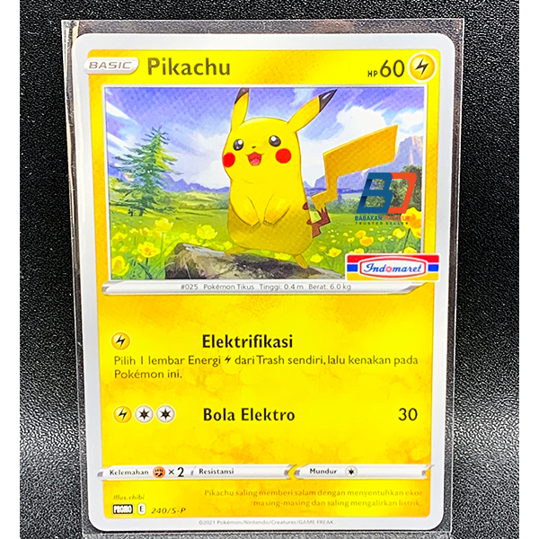 Jual Kartu Pokemon Indomaret Pikachu | Shopee Indonesia