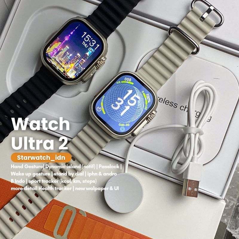Jual Dapatnya lengkap Smartwatch Series Ultra Gen 2 (1:1) :Hand Gesture ...