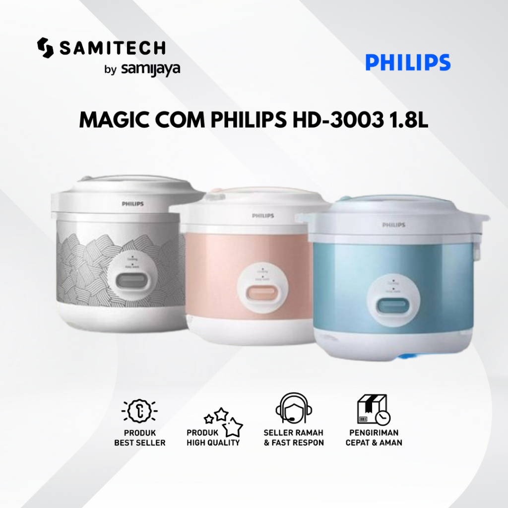 Jual MAGIC COM RICE COOKER PHILIPS HD-3003 HD 3003 1.8L BERGARANSI ...