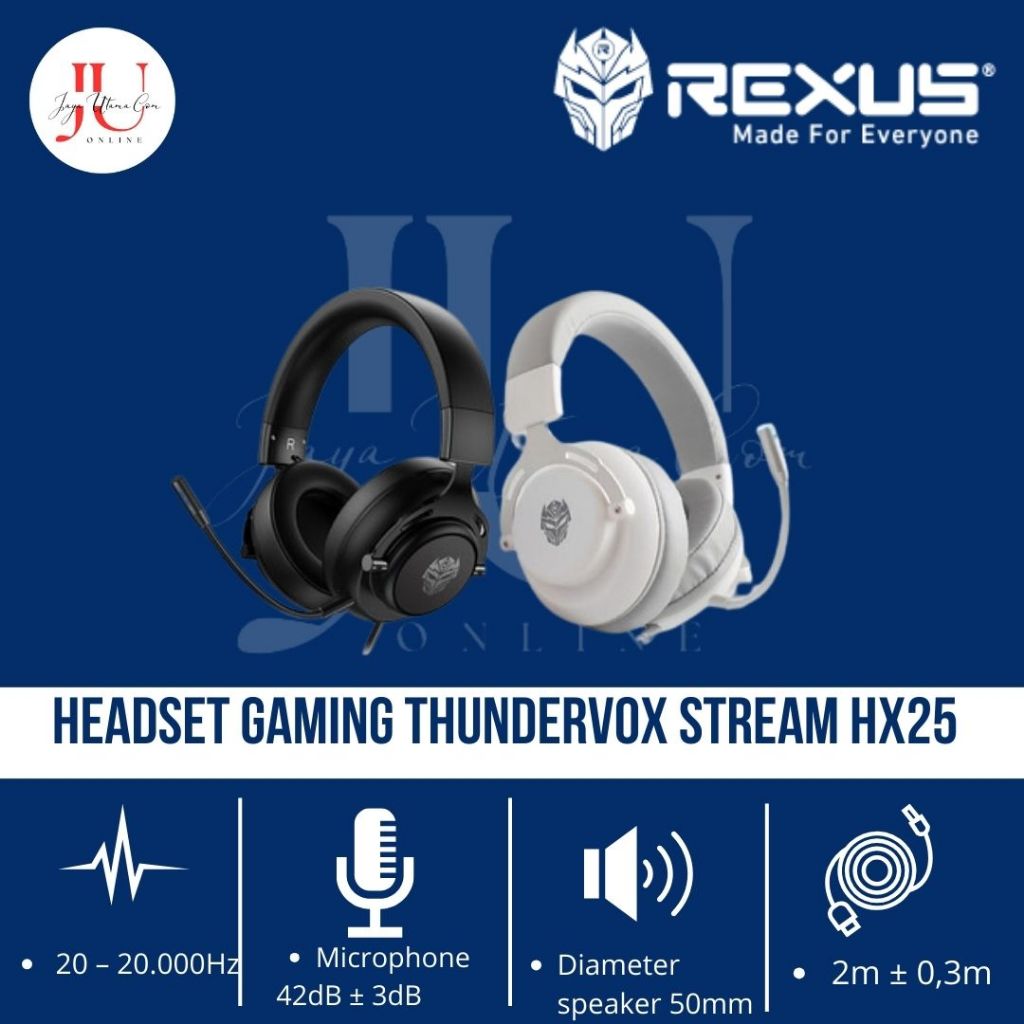 Jual Rexus Headset Gaming Thundervox Stream HX25 Original | Shopee ...