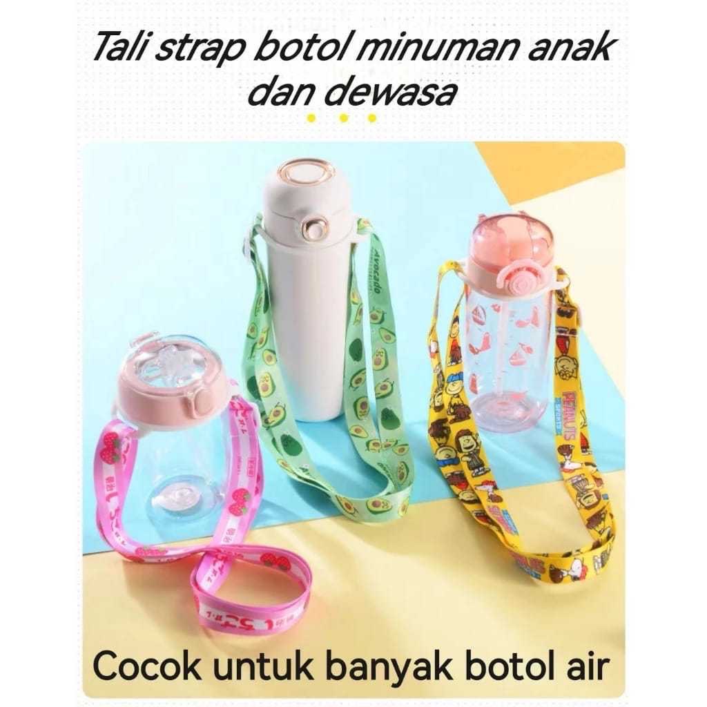 Jual Tali Strap gantungan Botol Minum gambar lucu mdoel Panjang Botol ...