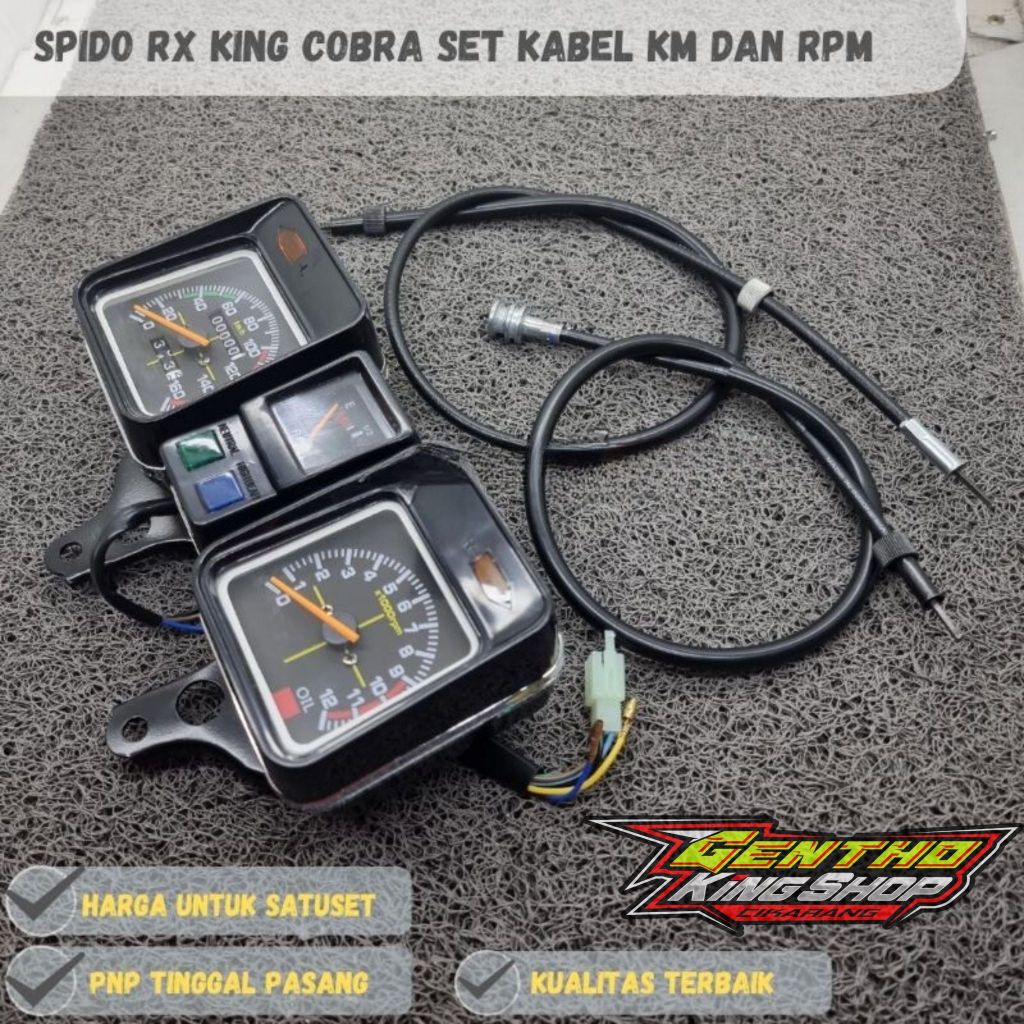 Jual SPIDOMETER SPIDO ASSY RX KING RXKING OLD COBRA SET KABEL KM DAN ...
