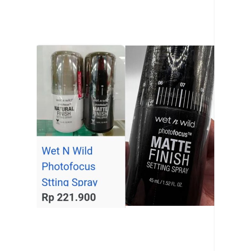 Jual Original Wet N Wild Photo Focus Matte Finish Setting Spray ...