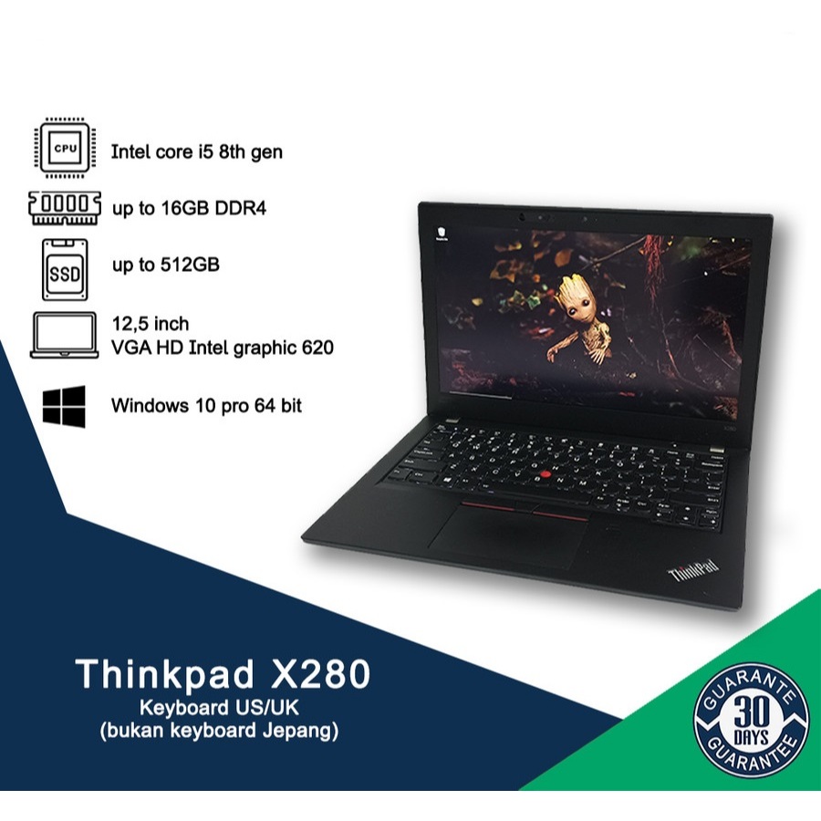 Jual Lenovo Thinkpad X280 Touchscreen i5 Gen8 RAM 16GB - 256GB ...